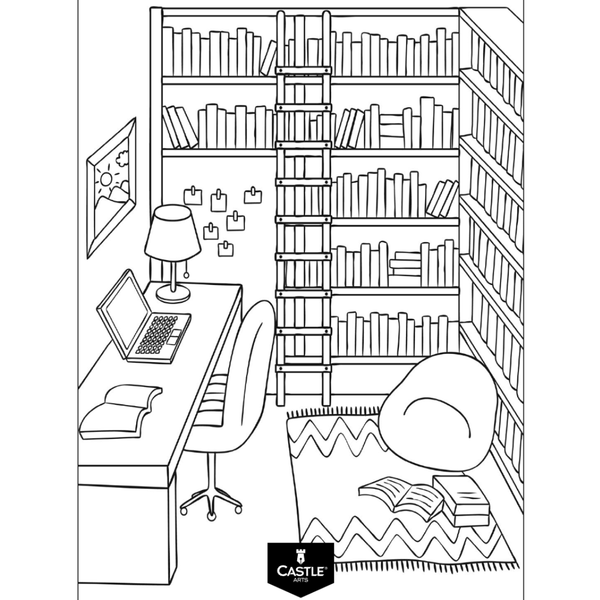 Book Study Colouring Page – Castle Arts